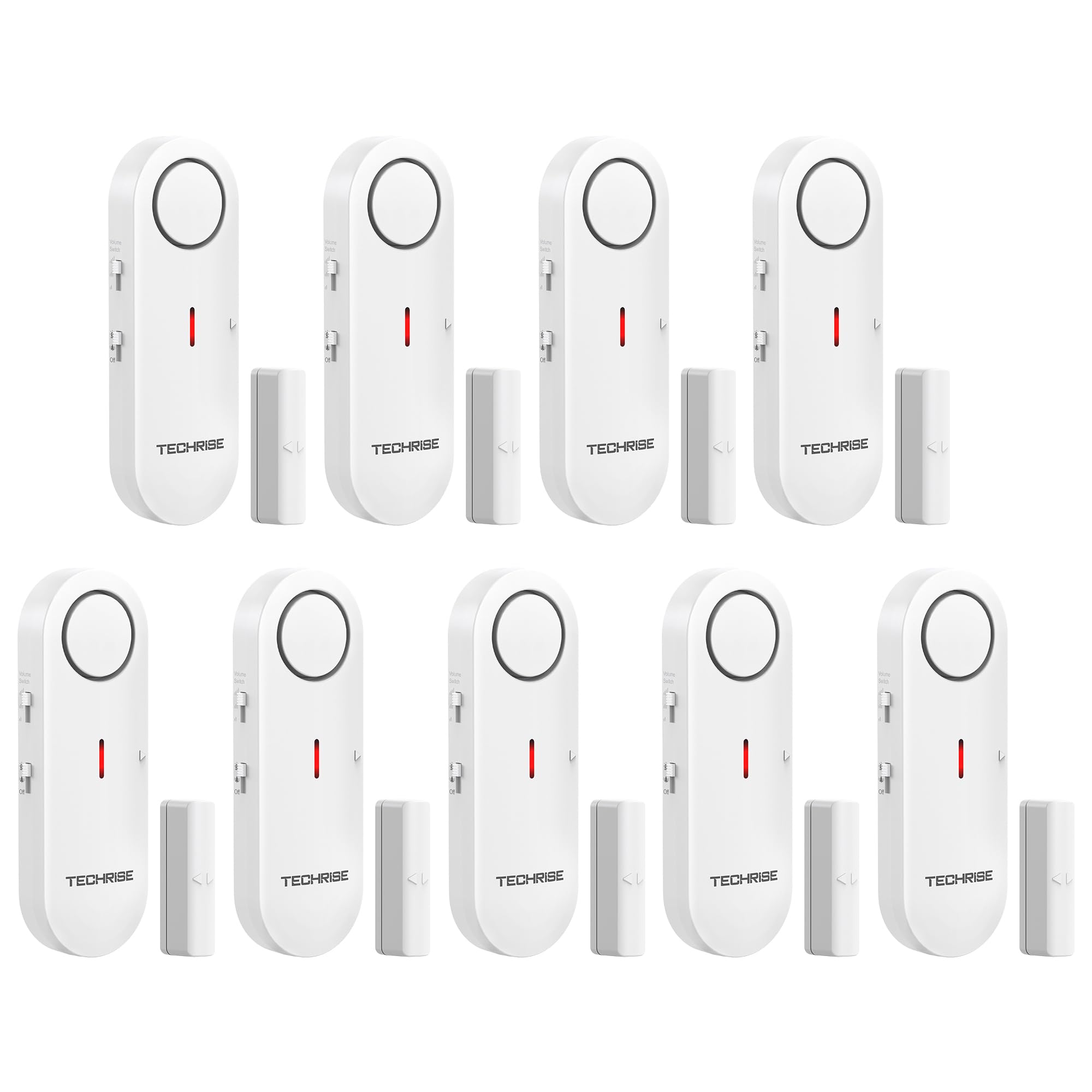Amazon.com: TechRise Window Alarms Door Alarms,2-in-1 Alarm & Chime ...