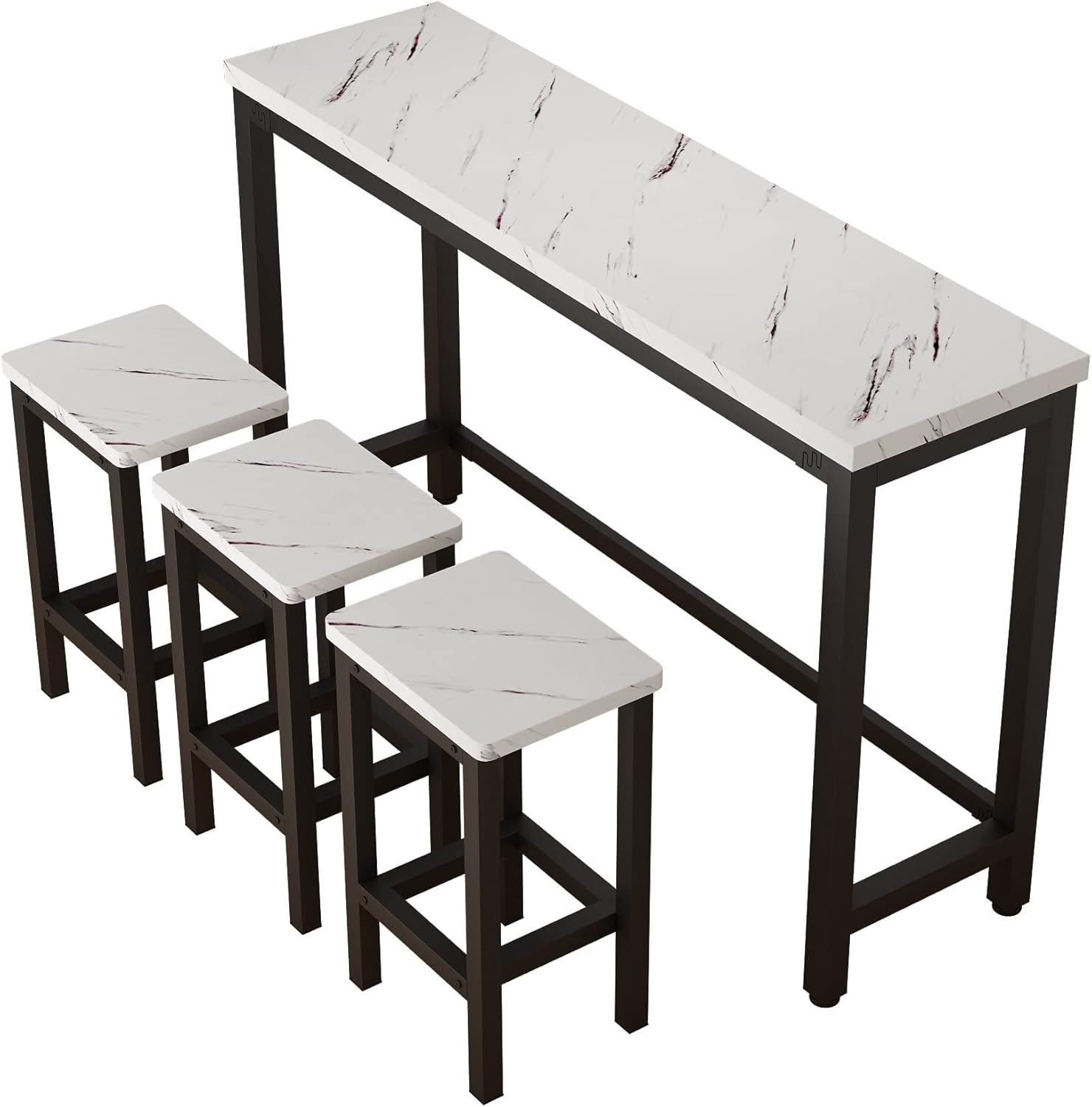 Amazon.com - SEGMART Bar Table Set for 3, Kitchen Table Set for Small ...