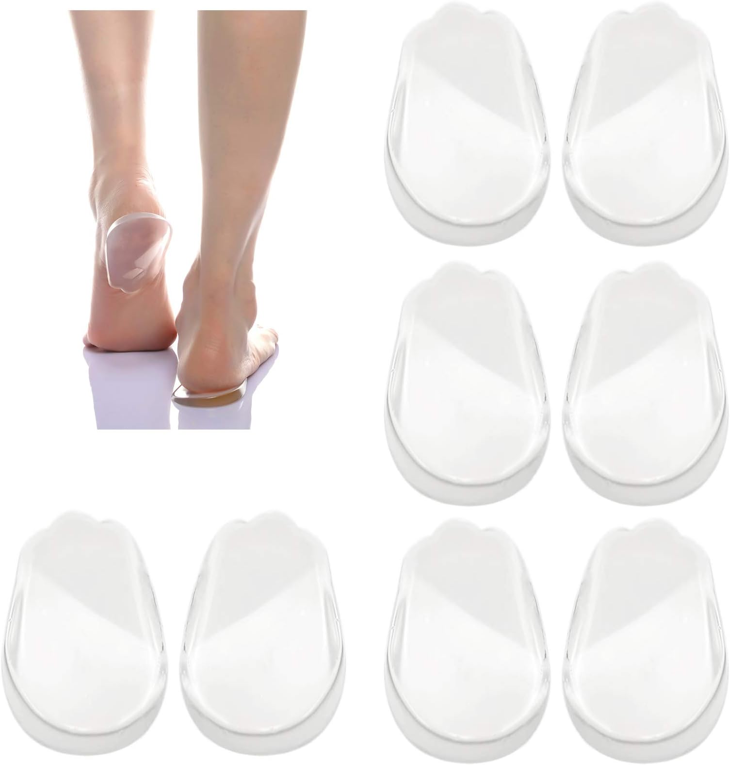 Amazon.com: Medial & Lateral Heel Wedge Silicone Insoles, Supination ...
