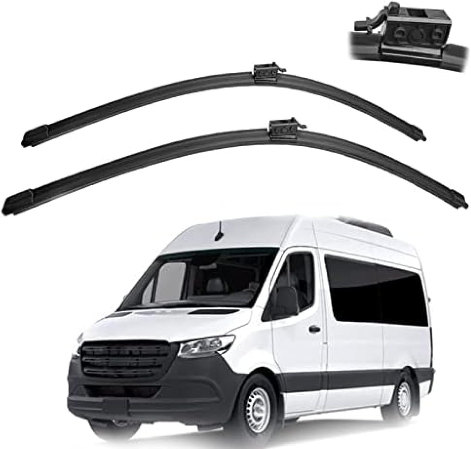 2 Pcs/Set Car Front Window Windscreen Wiper Blades Brushes Cutter ...