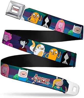 Amazon.com: Buckle-Down Seatbelt Belt - Adventure Time Logo w ...