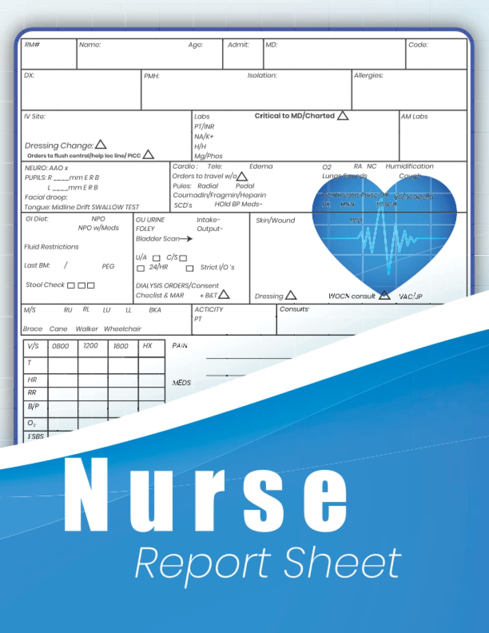 Nurse Report Sheet Book Emergency Room Nurse Report Sheet ...