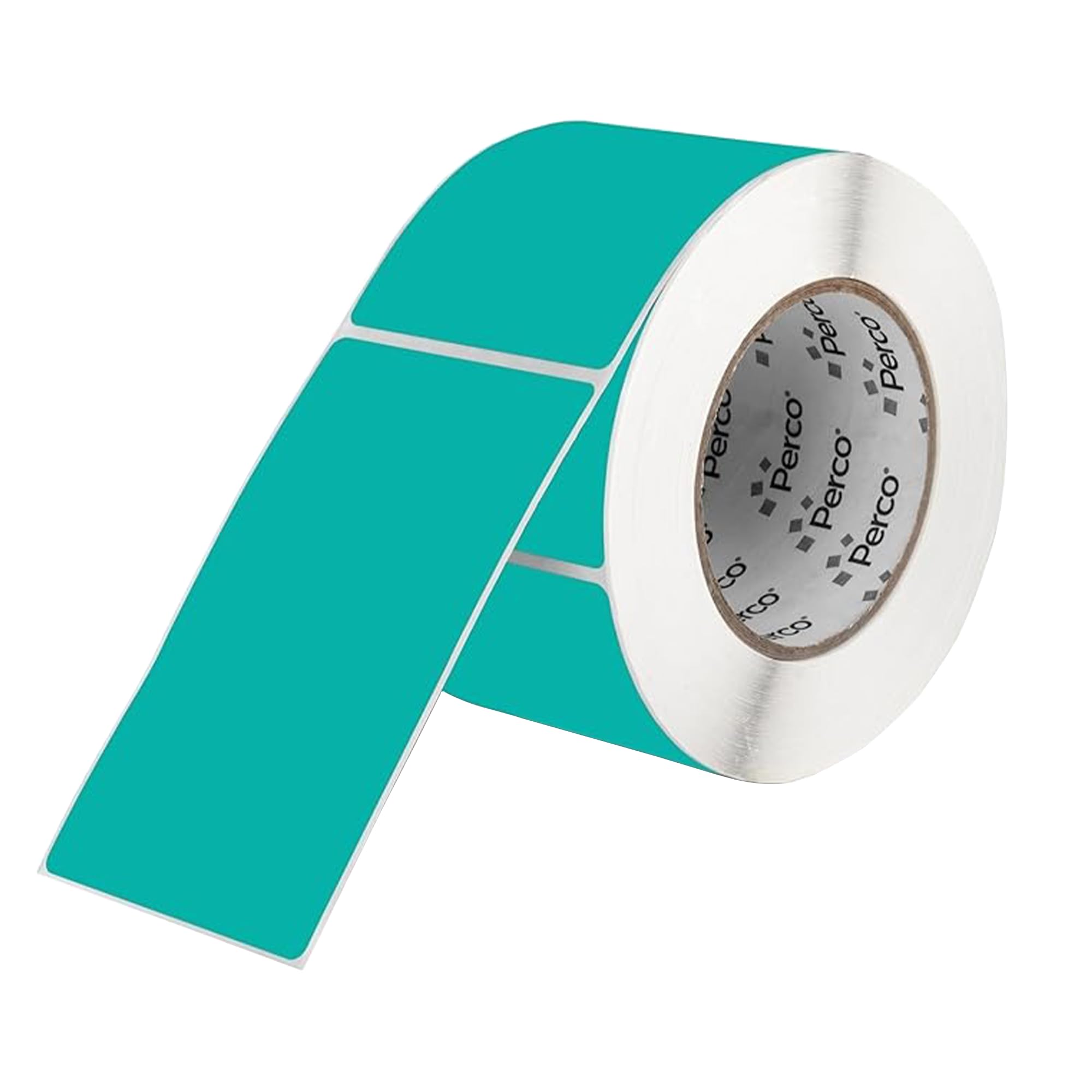 Snapklik.com : Perco Teal Labels 3x5 Inch 500 Stickers/Roll