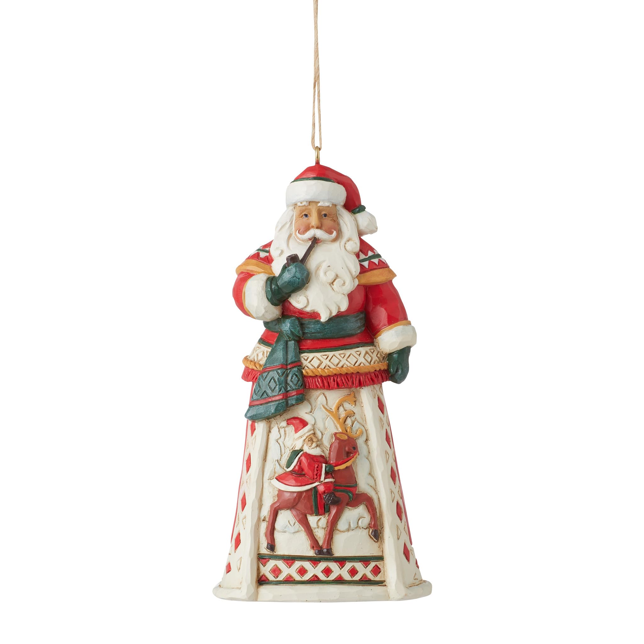 Amazon.com: Enesco Jim Shore Heartwood Creek Lapland Santa Hanging ...