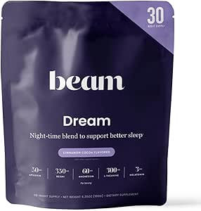 Amazon.com: Beam Dream Sleep Powder, L-Theanine, Apigenin, Reishi and ...