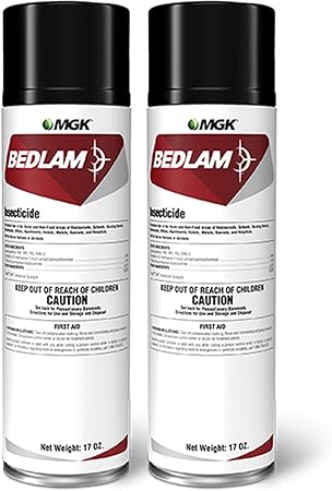 Amazon.com: Bedlam Bed Bugs Spray (2 Spray Cans) : Health & Household