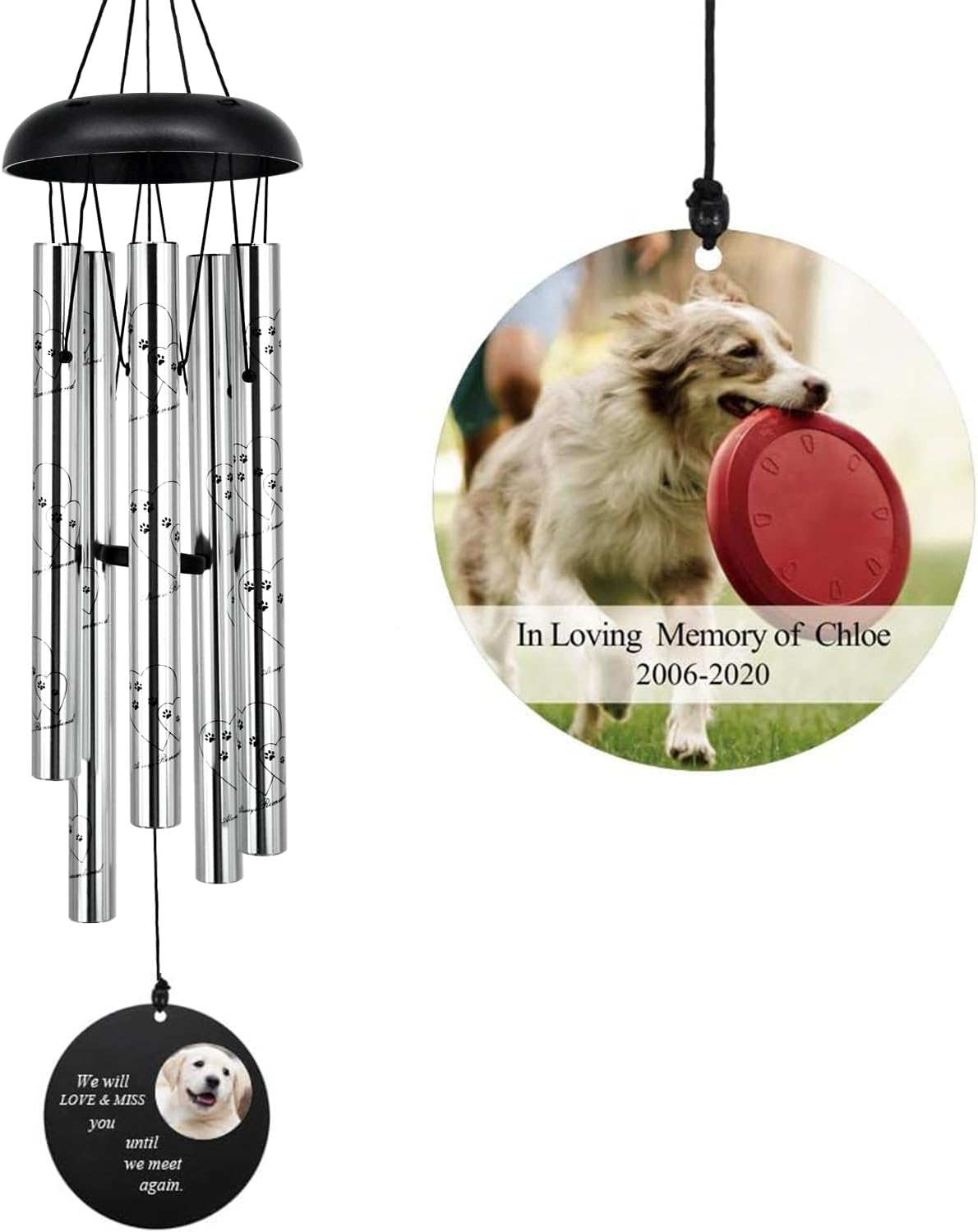Amazon.com: ASTARIN Personalized Pet Memorial Wind Chime, Loss of Dog ...