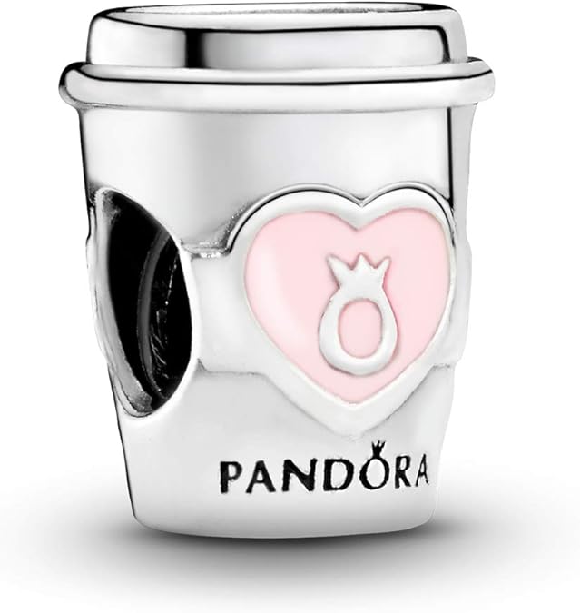 Amazon.com: Pandora Jewelry Take a Break Coffee Cup Charm - Compatible ...