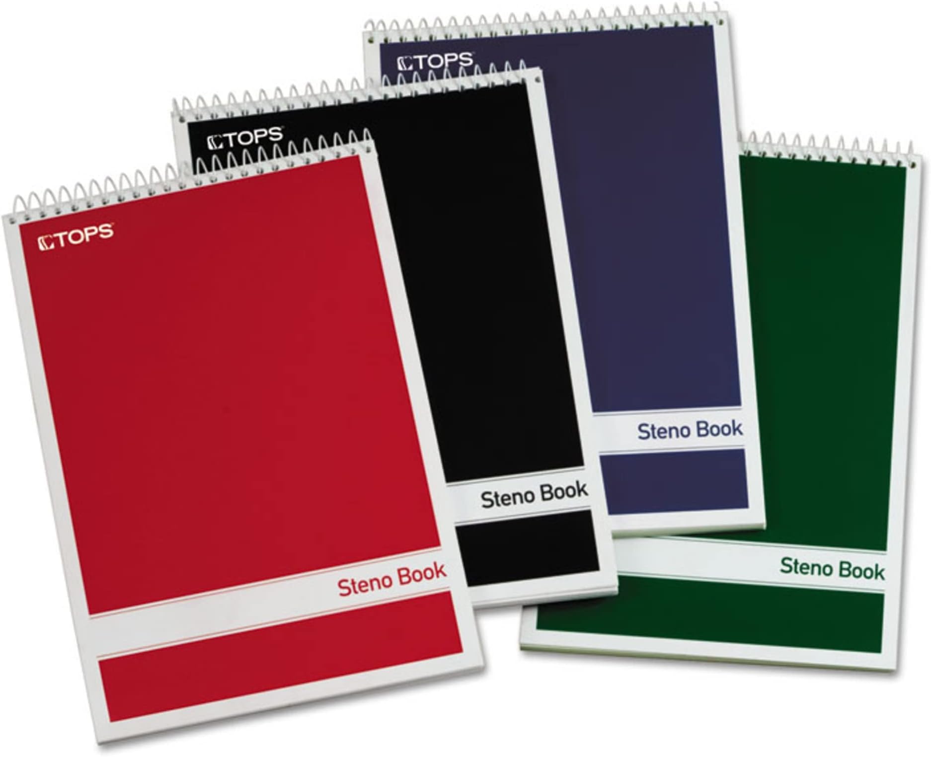 Amazon.co.jp: Steno Book with Assorted Colored Cover, 6 x 9, White ...