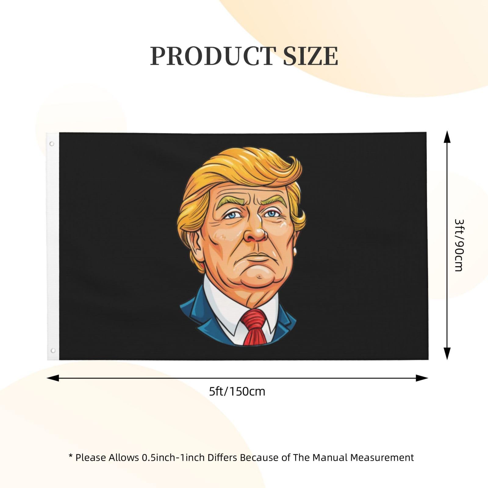 Trump American Flag Cartoon