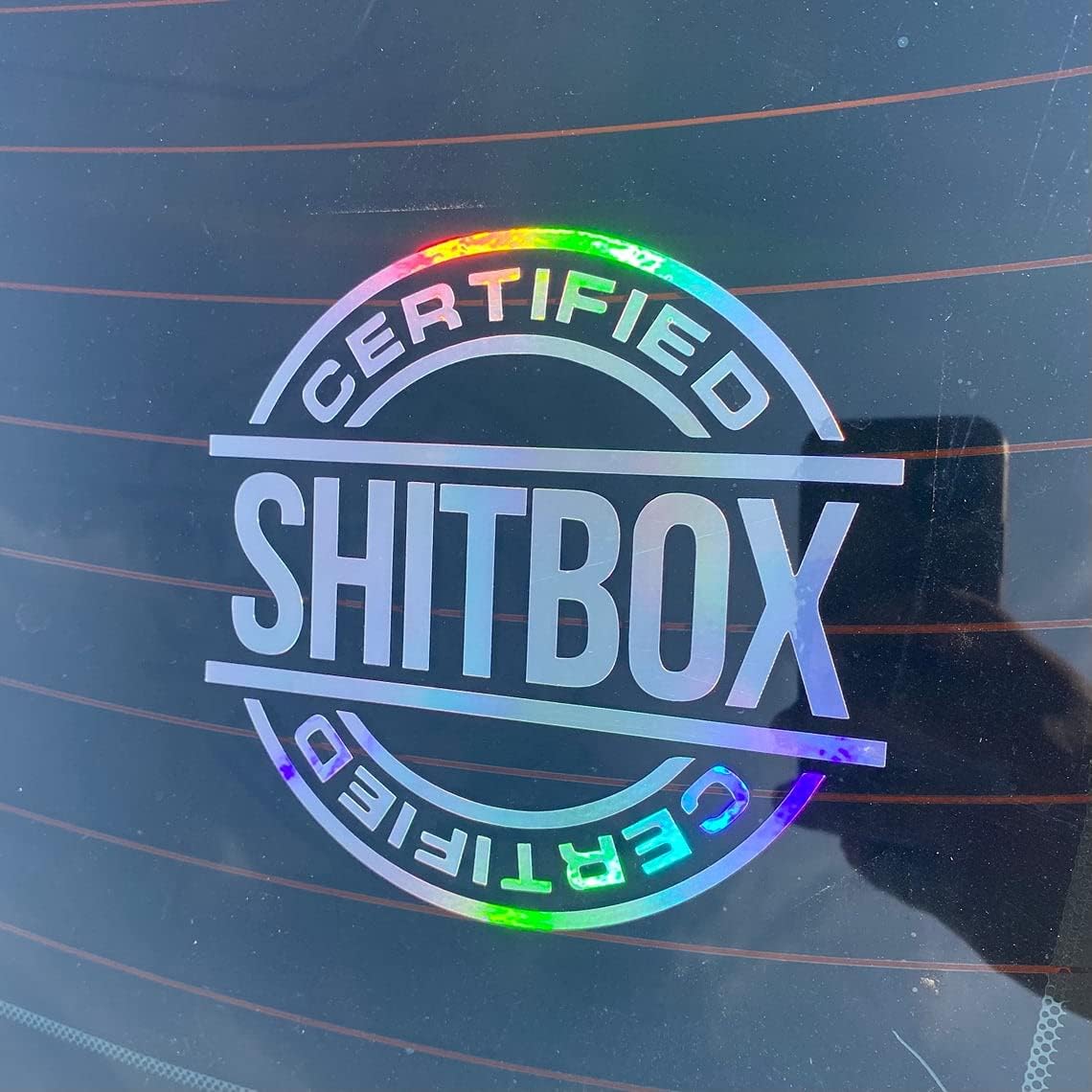 Amazon.com: Certified Shitbox 8 in. Funny Decal for Car Bumper Truck ...
