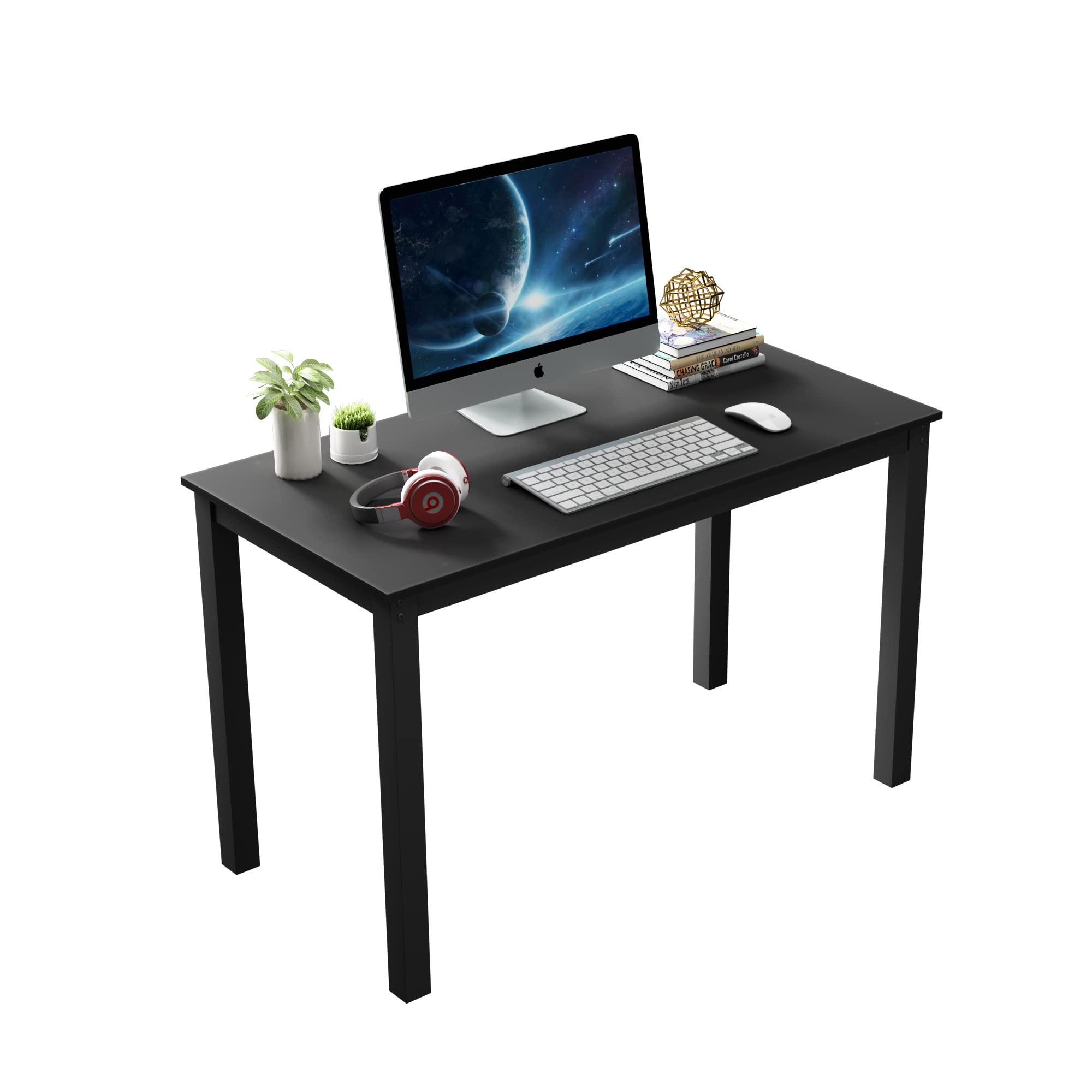 bzbbzc 47 Inches Computer Desk for Small Spaces,Space-Saving Home ...