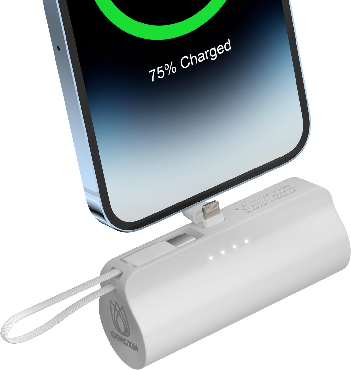 UPEB - Paquete de 2 cargadores portátiles para teléfono iPhone 5000 mAh ...