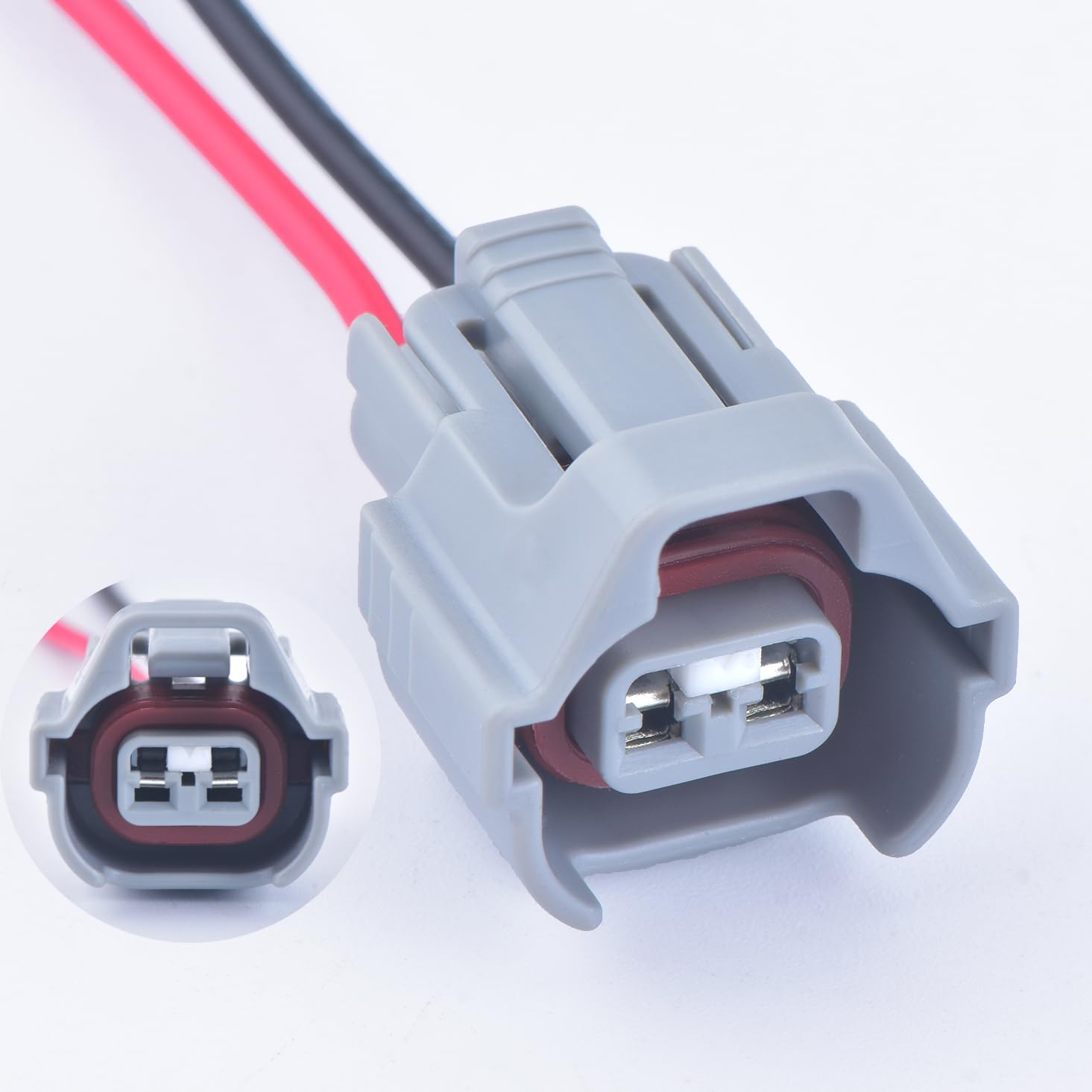 Amazon.com: DECKBU 2 Pin Fuel Injector Plug Waterproof Connector ...