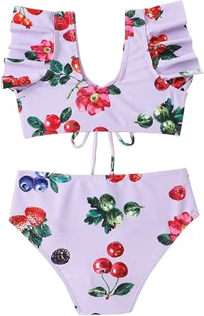 Amazon.co.jp: Regoss School Swimsuit, Girls, Separate, Girls, Cute, Top ...
