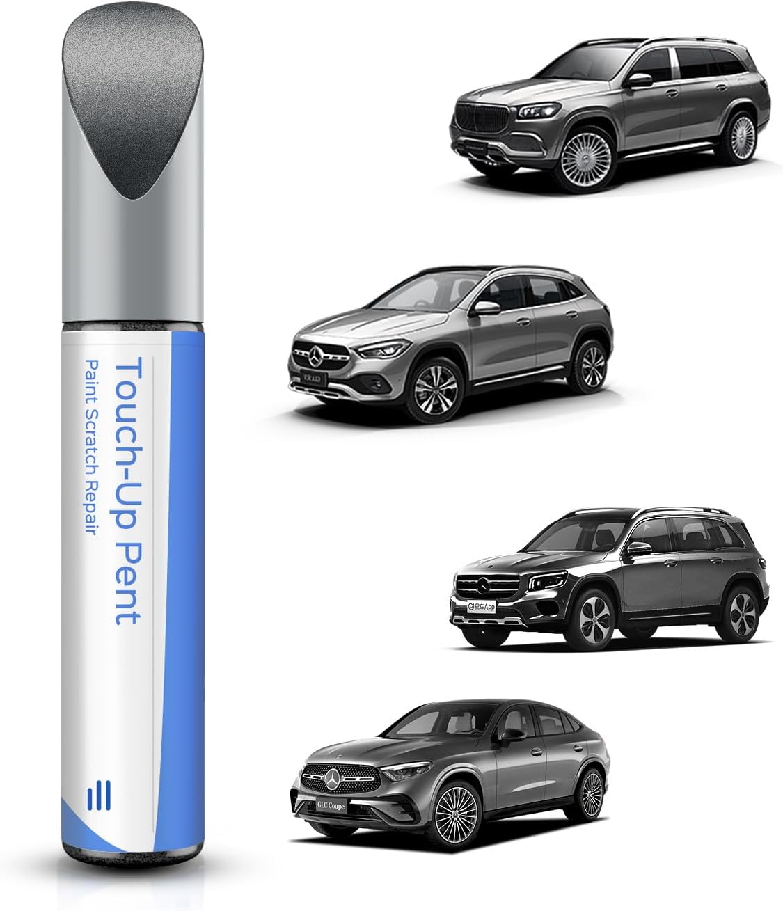 PARTS4EV 792/9792 Palladium Silver Metallic Touch Up Paint for Mercedes ...