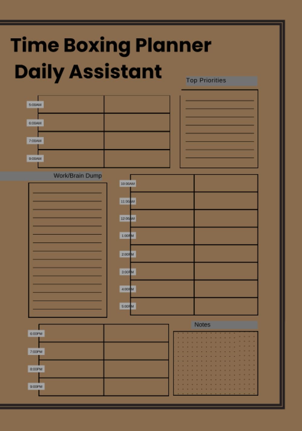 Amazon.com: Time Boxing Planner Daily Assistant: Undated Time ...