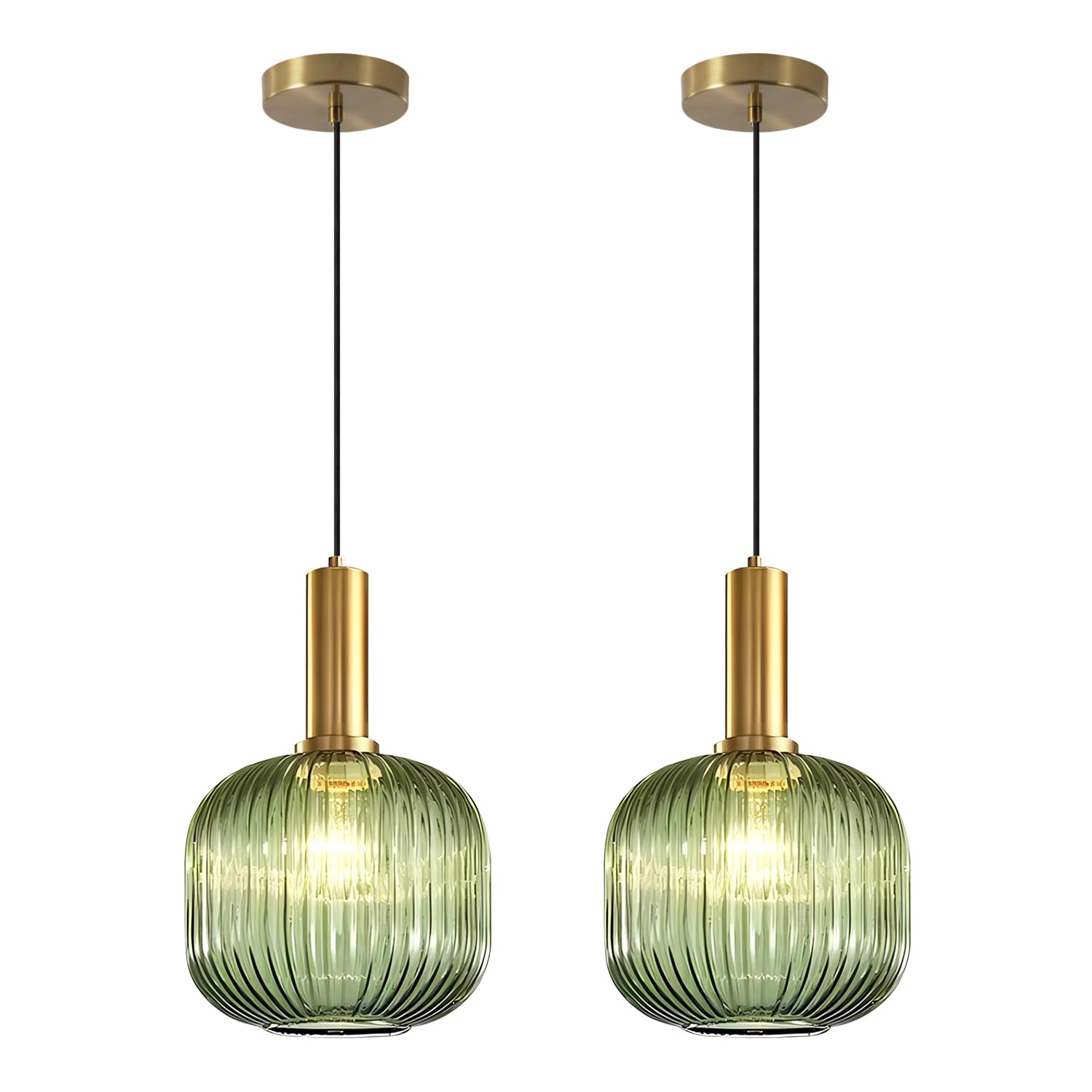 Snapklik.com : Lighting Vintage Green Ceiling Hanging Pendant Light ...