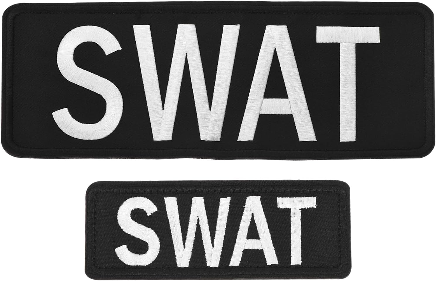 Sourcing Map SWAT Patch - 2pcs (1Pcs Small, 1Pcs Large) with Hook and ...