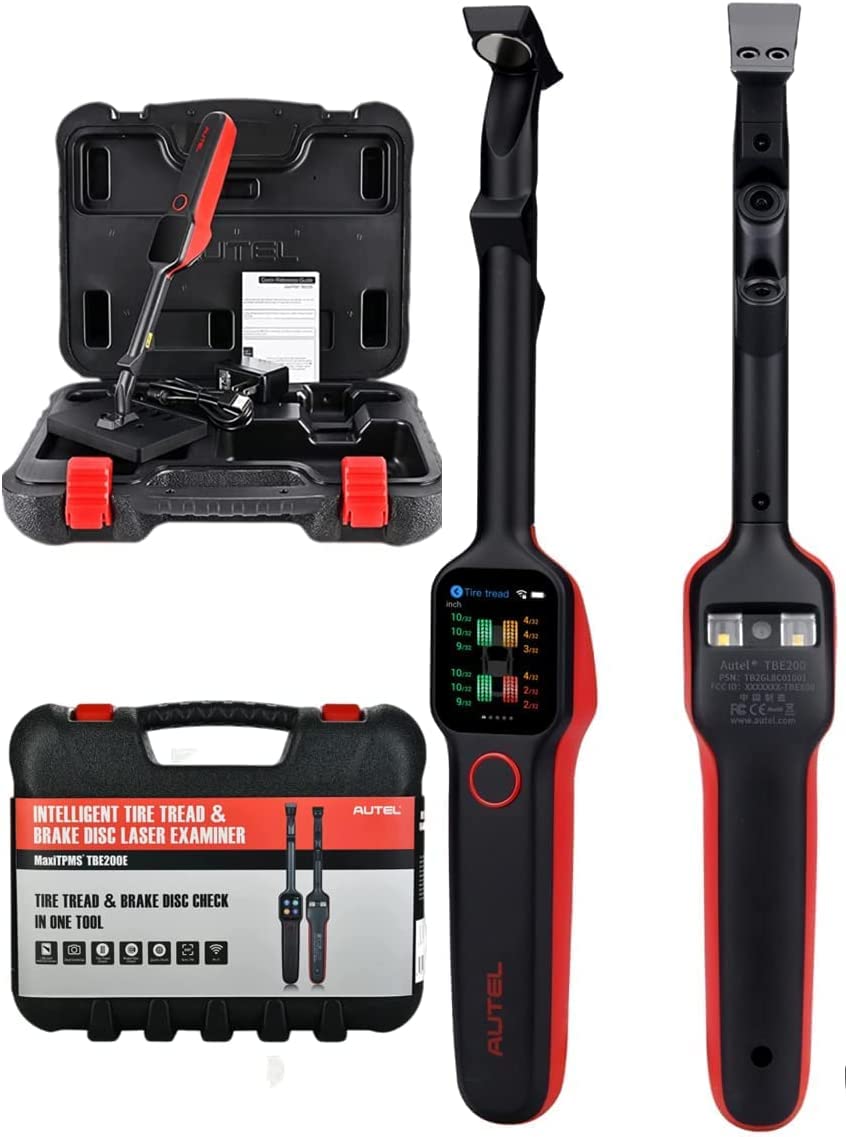 Autel MaxiTPMS TBE200 with Screen Wiper Tire Tread Depth & Brake Disc ...