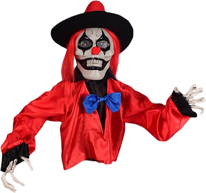 Amazon.com: AYBAL Skeleton Stakes | Realistic Halloween Clown Skeleton ...
