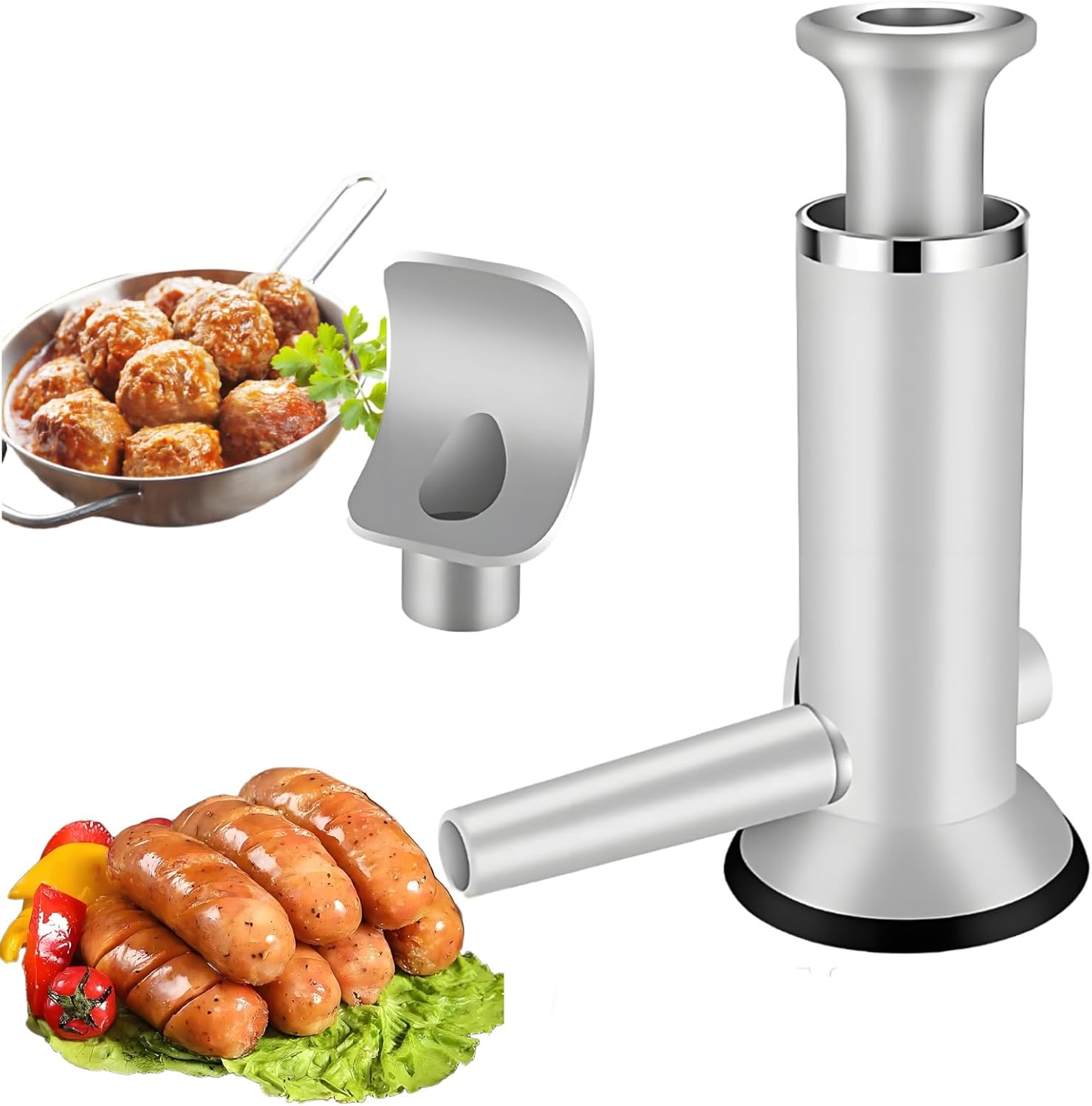Amazon.com: Sausage Stuffer Meatball Maker - 2 in 1 Vertical Sausage ...