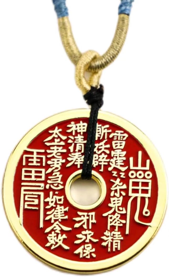 Amazon.com: Mountain Devil Flower Coin Necklace for Protection, Evil ...