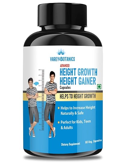 Varey Botanics Natural Height Growth Supplement Capsules for Kids
