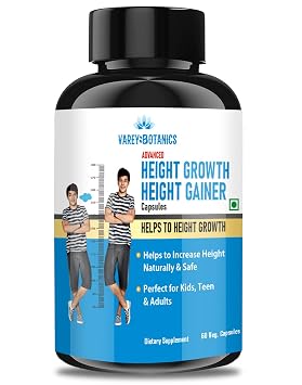 Varey Botanics Natural Height Growth Supplement Capsules for Kids