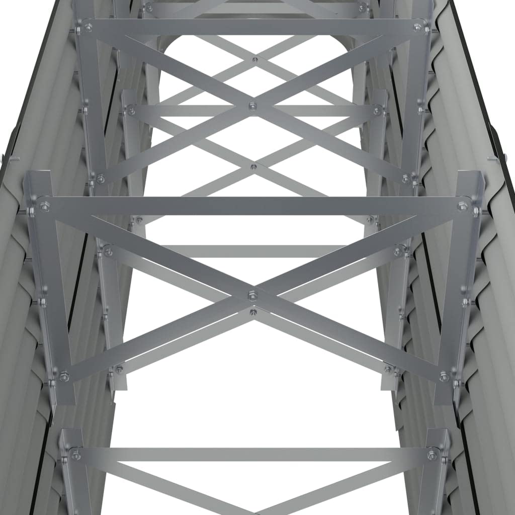 CUMYZO Garden Raised Bed Powder-Coated Steel 88.2"x15.7"x26.8 ...