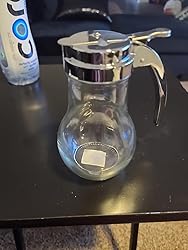 Amazon.com: 14 oz Glass Syrup Dispenser, No Drip Glass Syrup Bottle for ...