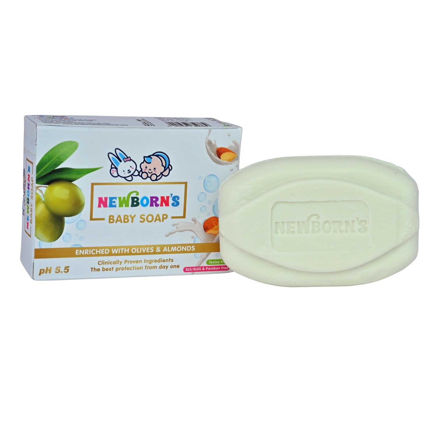 Newborn's Baby Moisturizing Soap With Skin Friendly PH 5.5 Enriched ...