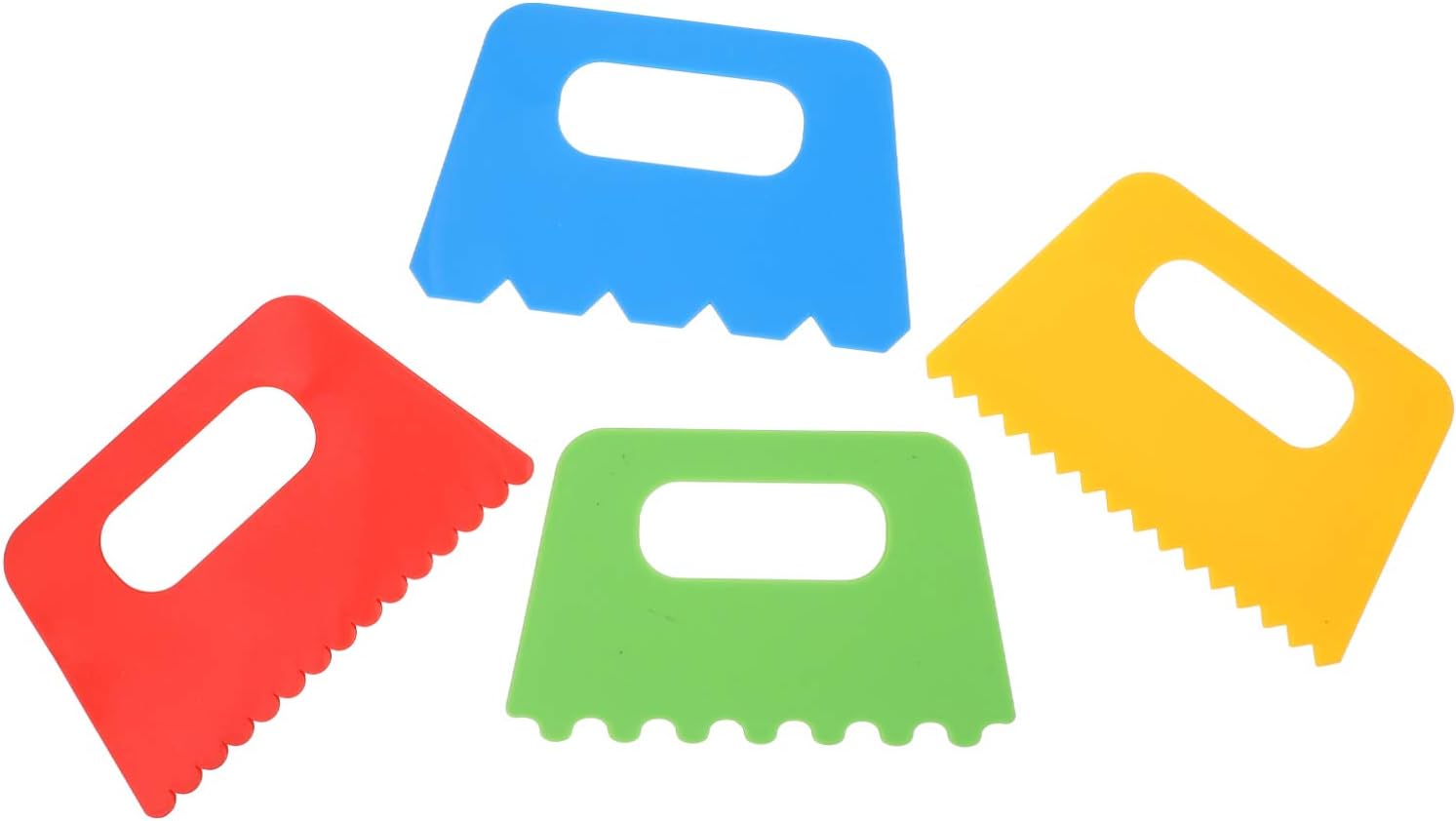 4pcs Plastic Paint Scraper Tool, Plastic Textured Paint Supplies ...