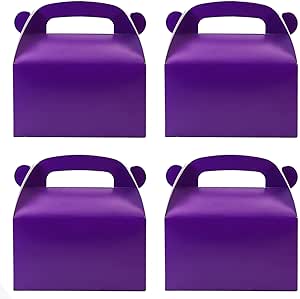 Amazon.com: Oletx 30-Pack Dark Purple Party Favor Treat Boxes, Goodie ...