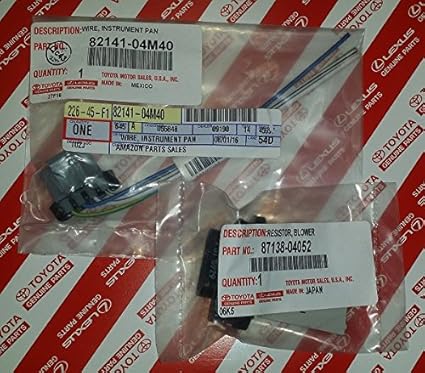 Amazon.com: GENUINE OEM TOYOTA TACOMA 2005-2017 BLOWER MOTOR RESISTOR ...