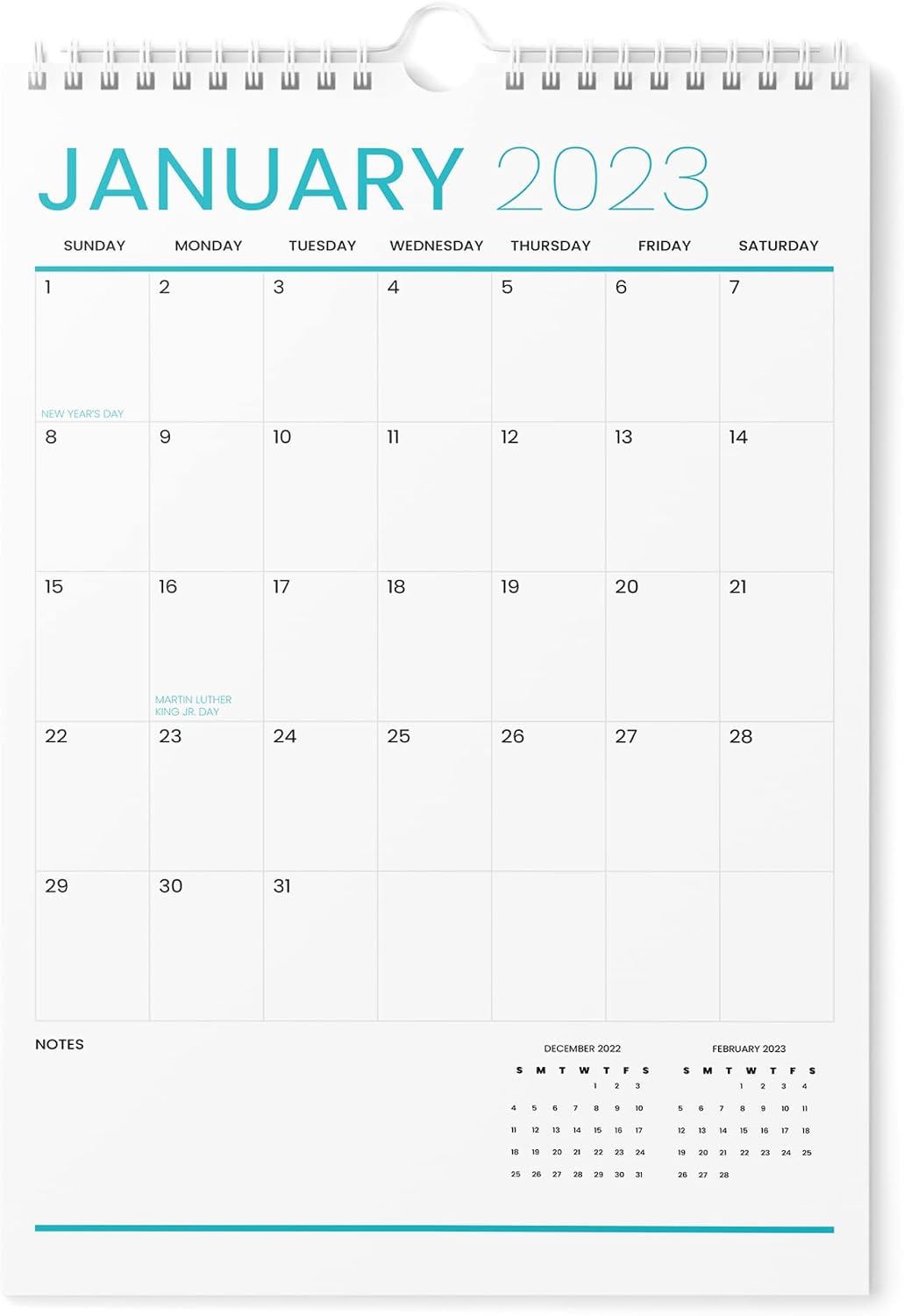 Amazon.com: Calendar 2023 - Vertical 11x17 2023 Wall Calendar Runs ...