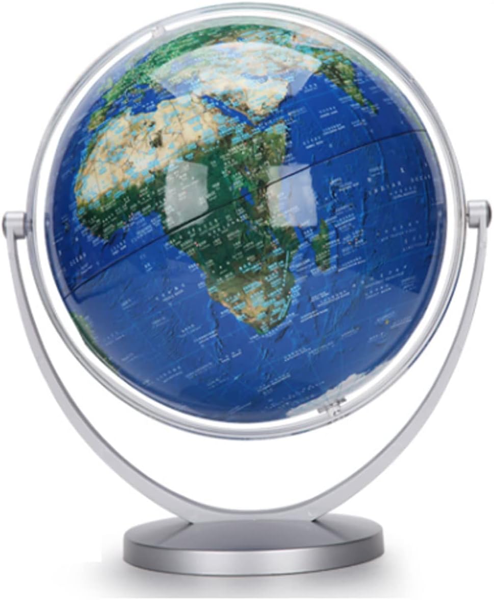 Educational 8'' World Globe 20cm Desktop Globe 720° Rotating HD Easy to ...