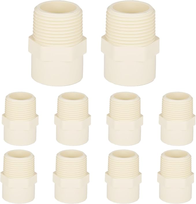 Amazon.com: (10 Pack) EFIELD CPVC CTS Male Adapter Fittings, 1" Slip X ...