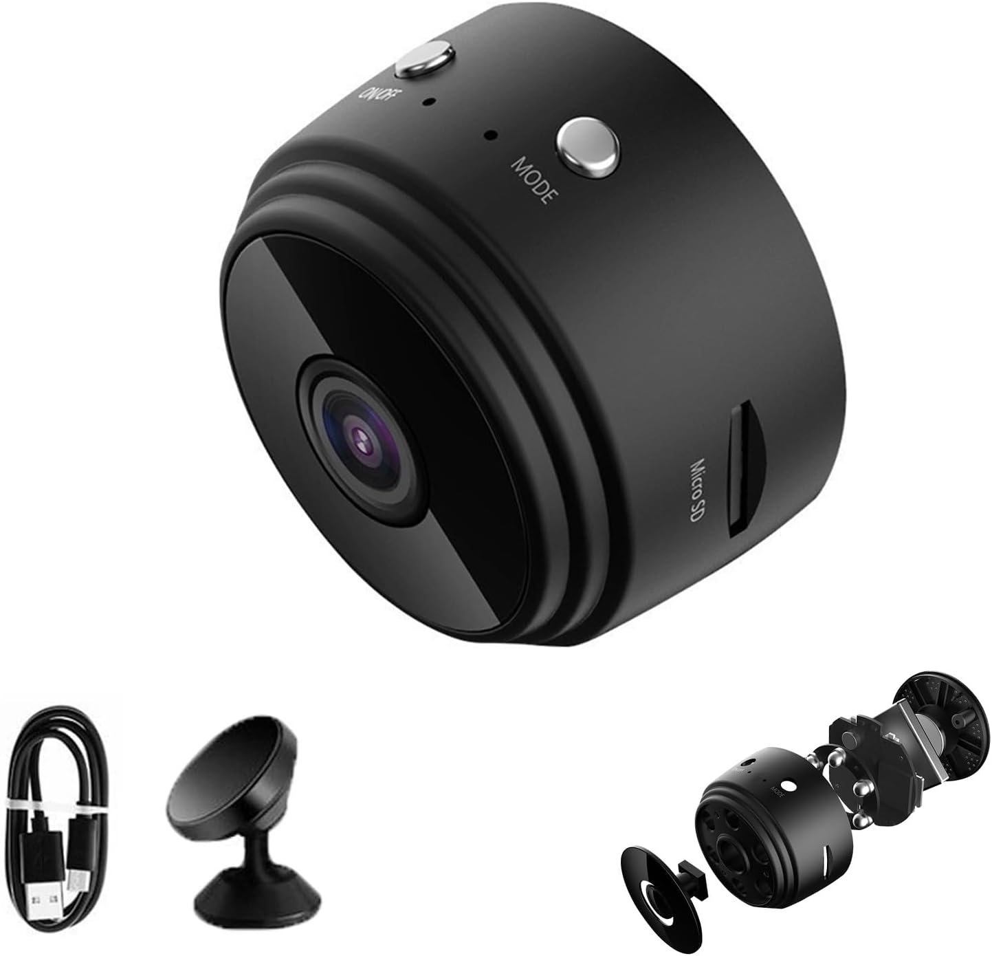 Amazon.com : PUFE Miniguard Security Camera, Miniguard Magnetic Mini ...