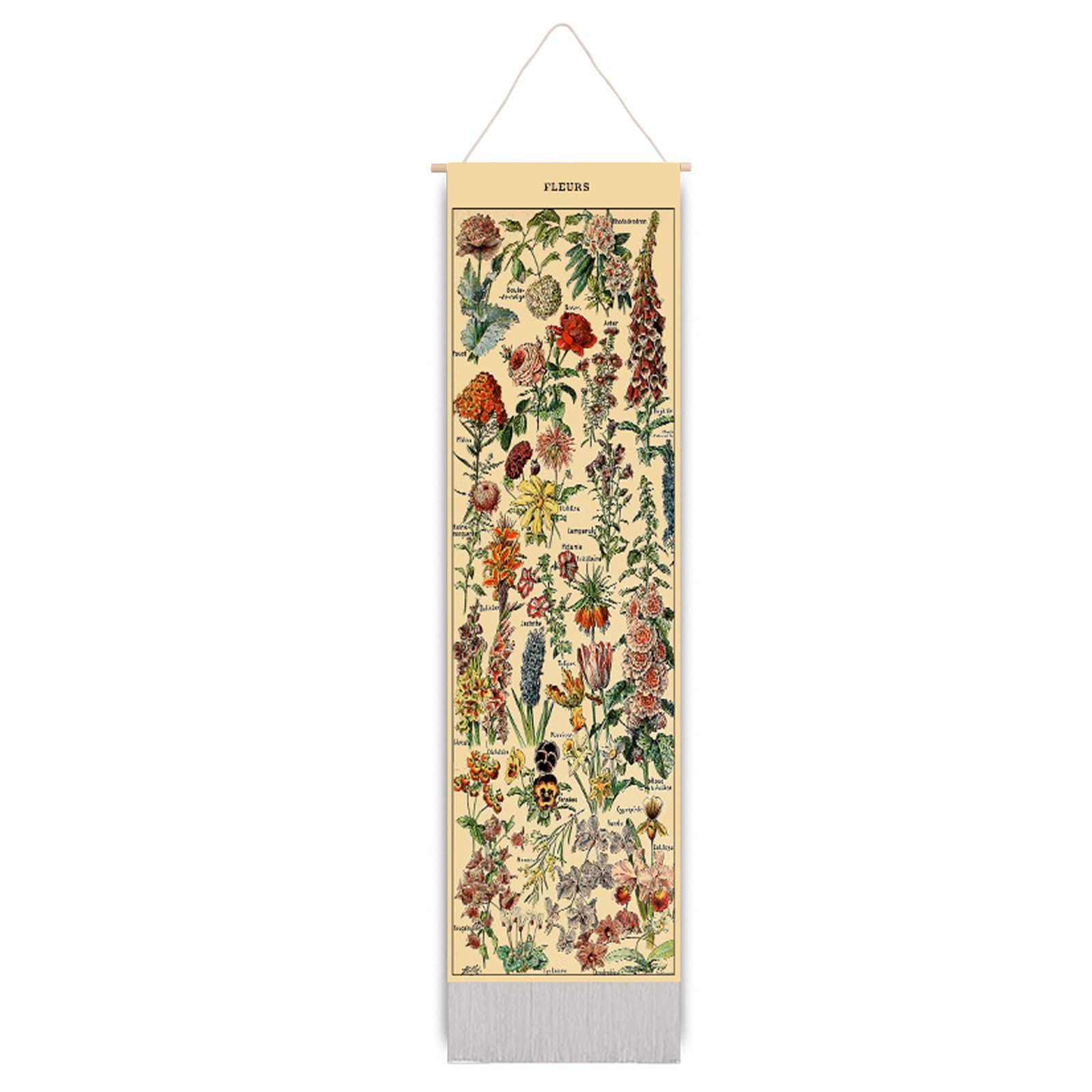 MOROBOR Vintage Flower Tapestry, Wildflower Tapestry Flower Wall ...