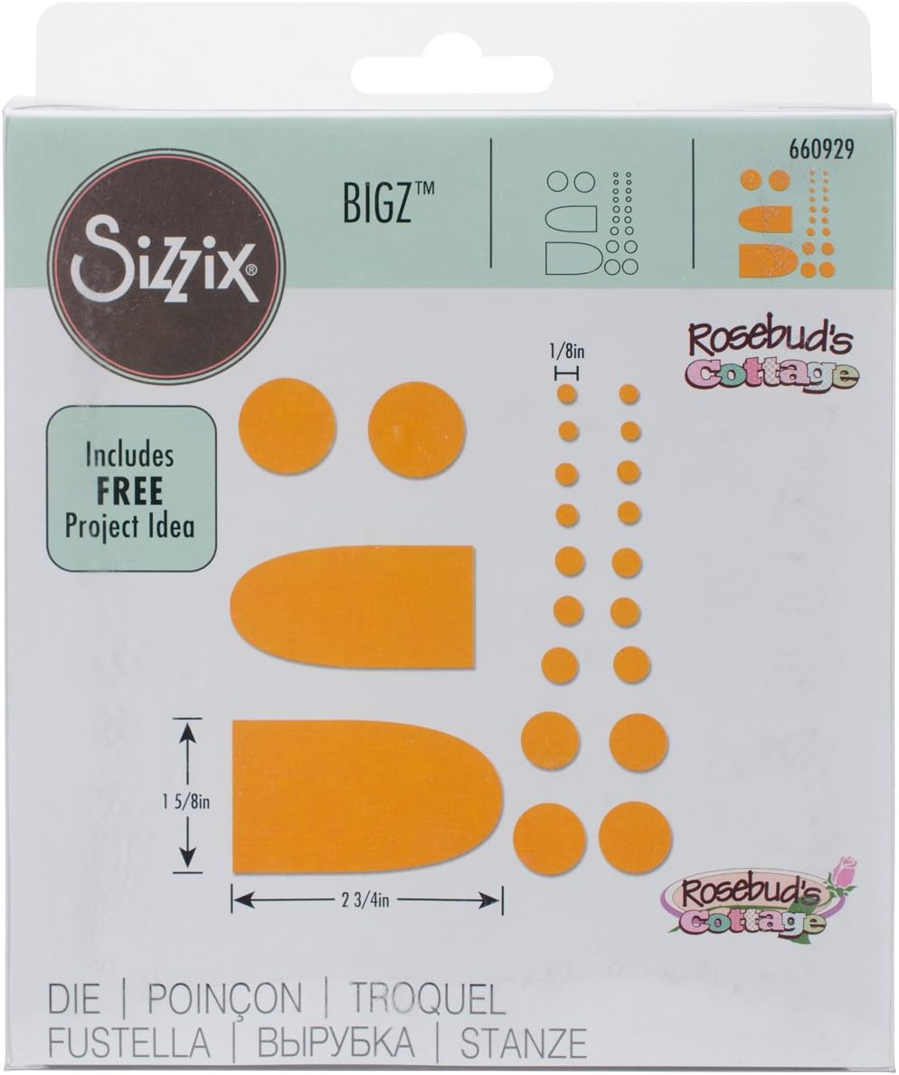 Amazon.com: Sizzix 660929 Bigz Dies Fabi Edition-Penny Rug Circles ...