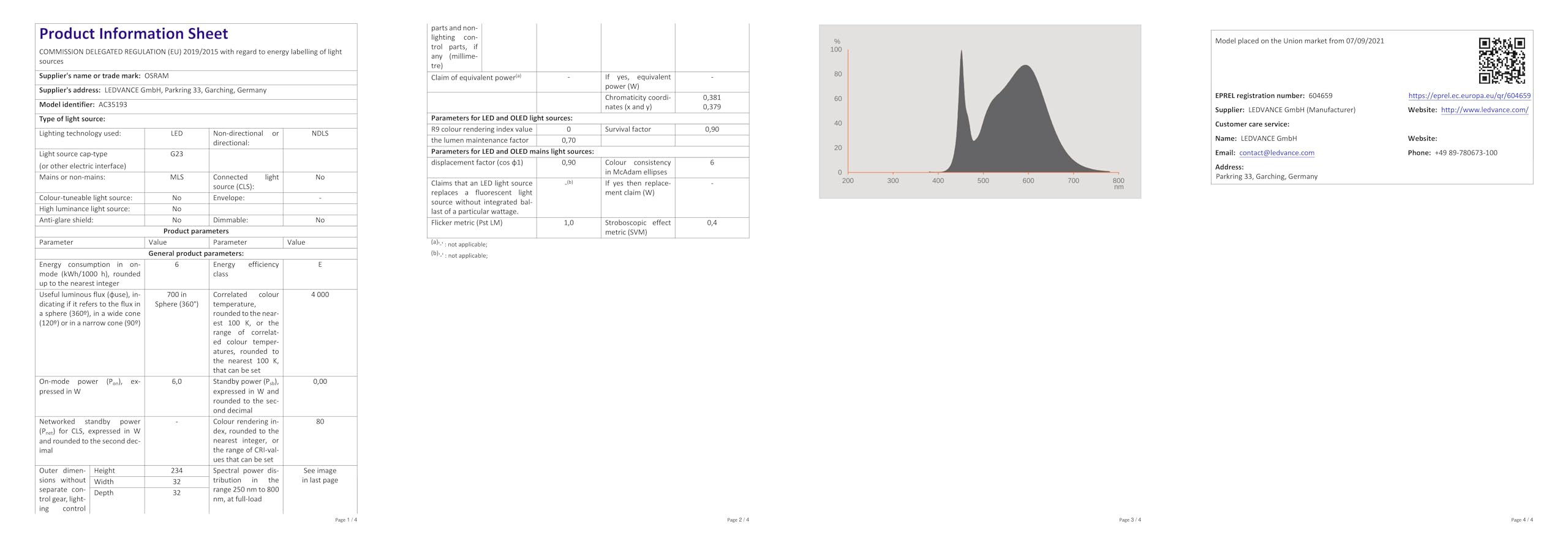 Compact G23 LED PL Lamp, 2-Pin Tube Shape Light Bulb, Cool White 6000K ...