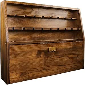 Amazon.com: CUTPOIY Solid Wood Pipe Rack Multifunctional Wall Mounted ...