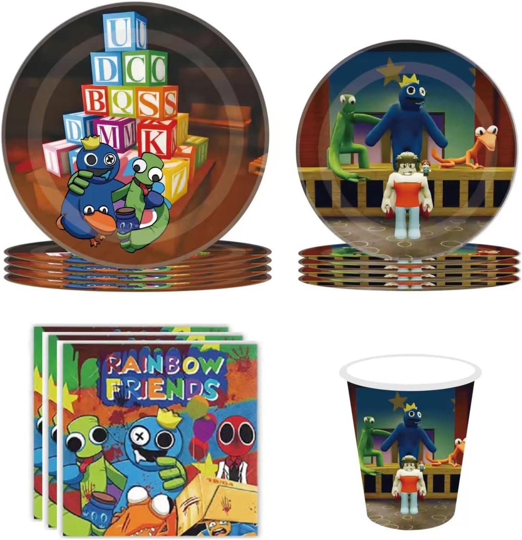 Amazon.com: Rainbow Friends Themed Party Supplies, Rainbow Friends ...
