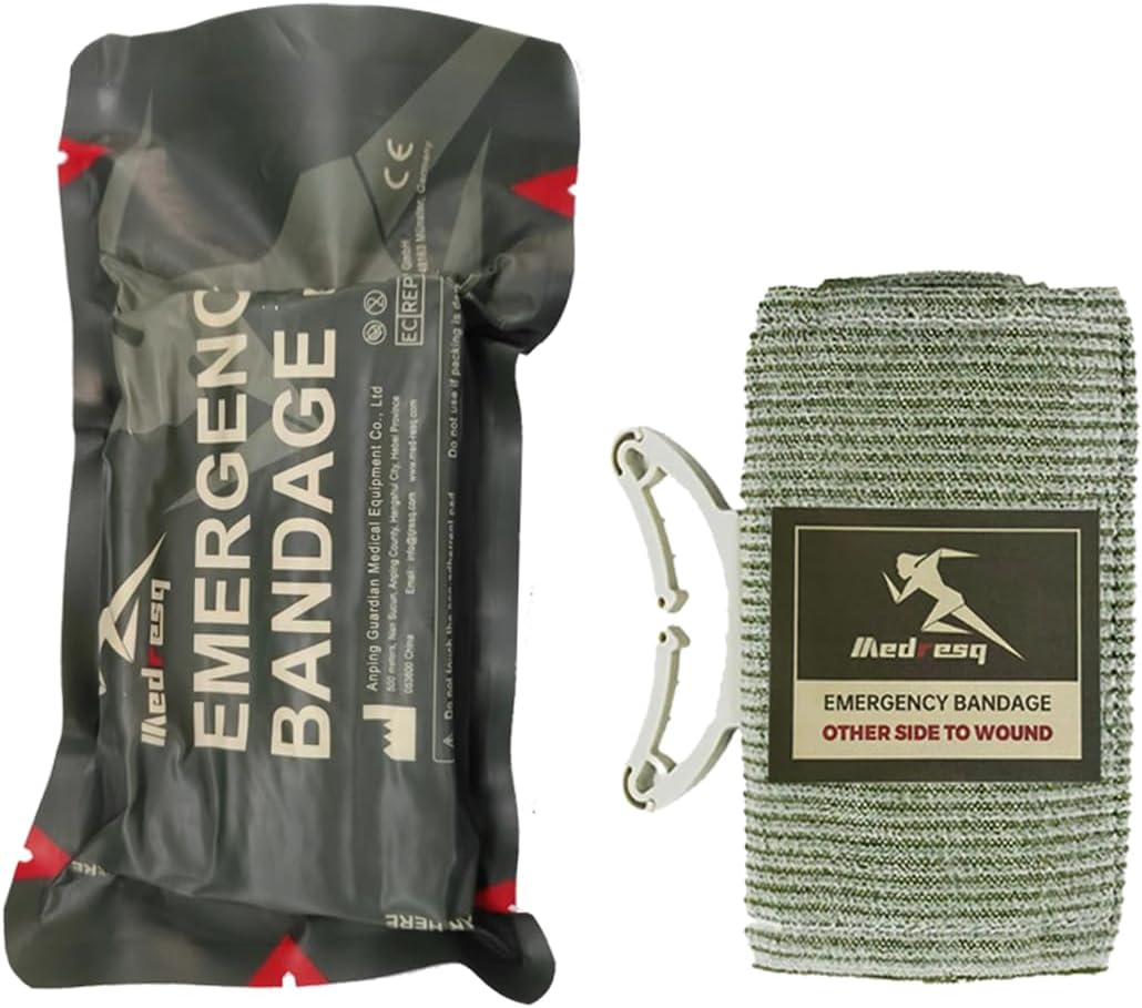 Amazon.com: Medresq Israeli Style Emergency Bandage, Multifunctional ...