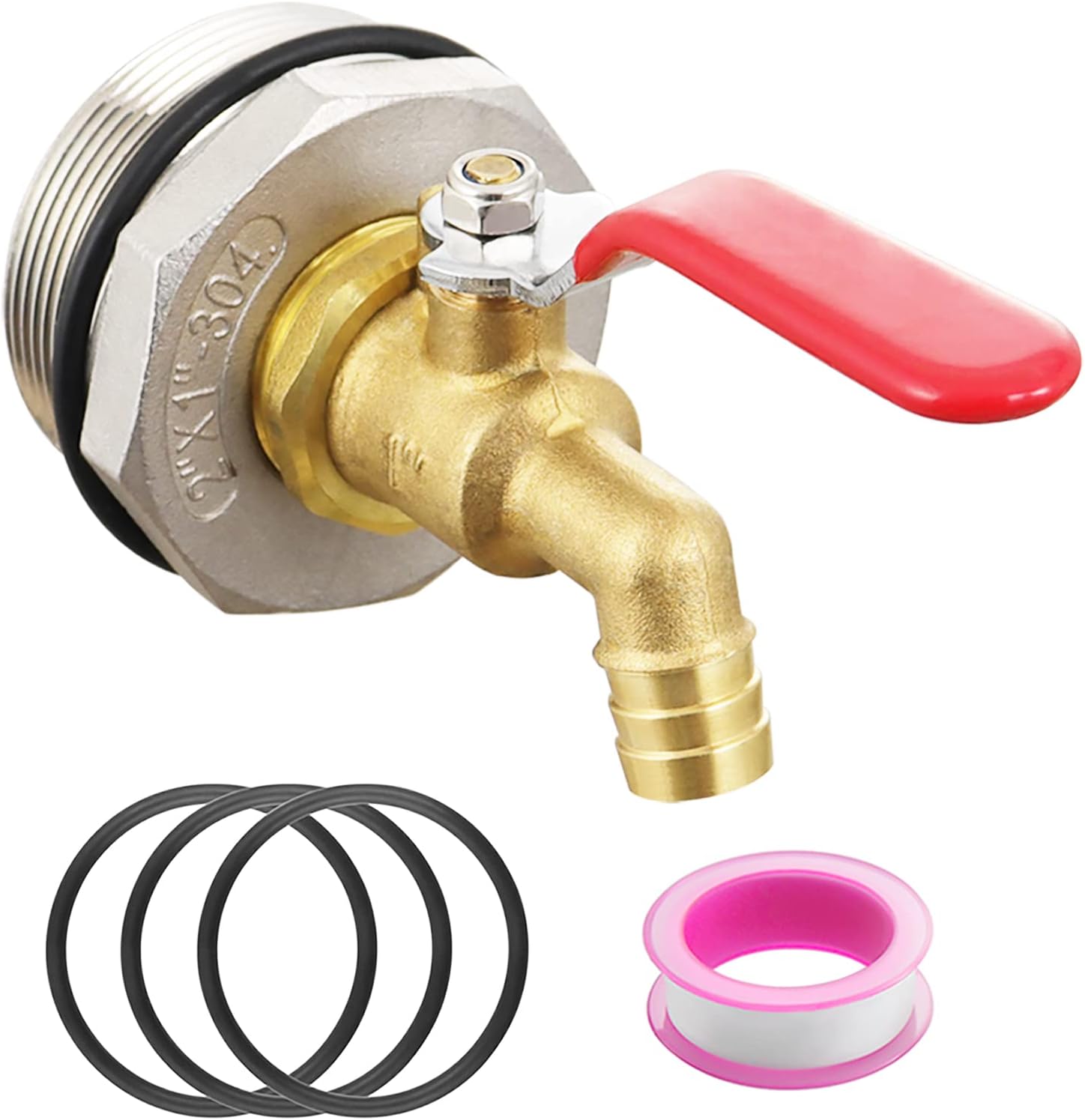 Amazon.com: Happyreise Drum Faucet Barrel Spigot,2" Brass Barrel Faucet ...