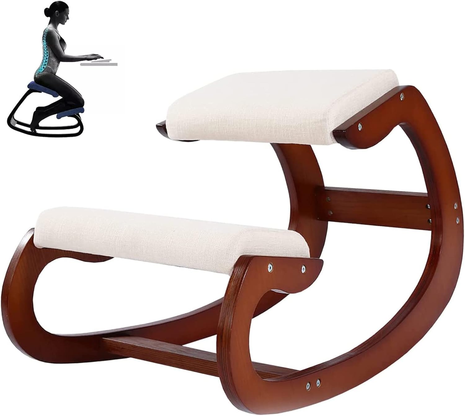Kneeling Posture Chair, Ergonomic Rocker Stool for Home And Office ...