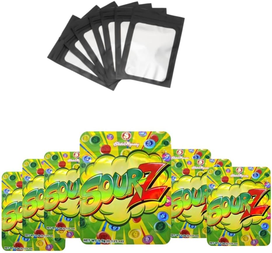 Amazon.com: 100 Bags 3.5, Resealable Candy Bags, Gummies Bags, Storage ...