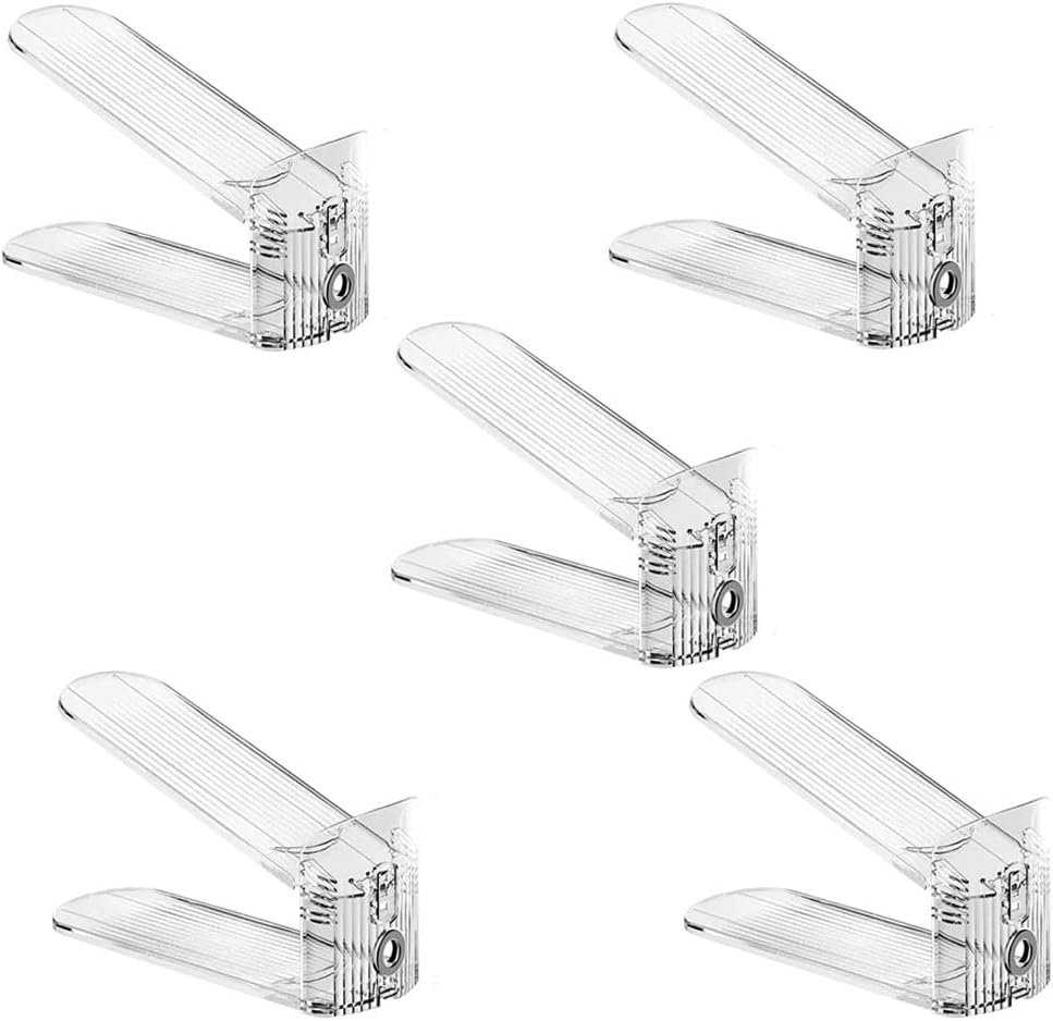 Amazon.com: YANGMIAN Shoe Slots Organizer, Adjustable Shoe Stacker ...
