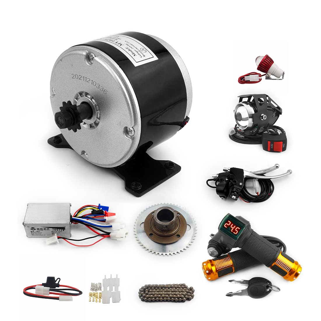 Amazon.com: L-faster 24V 250W Electric Mini Scooter Engine Chain Drive ...